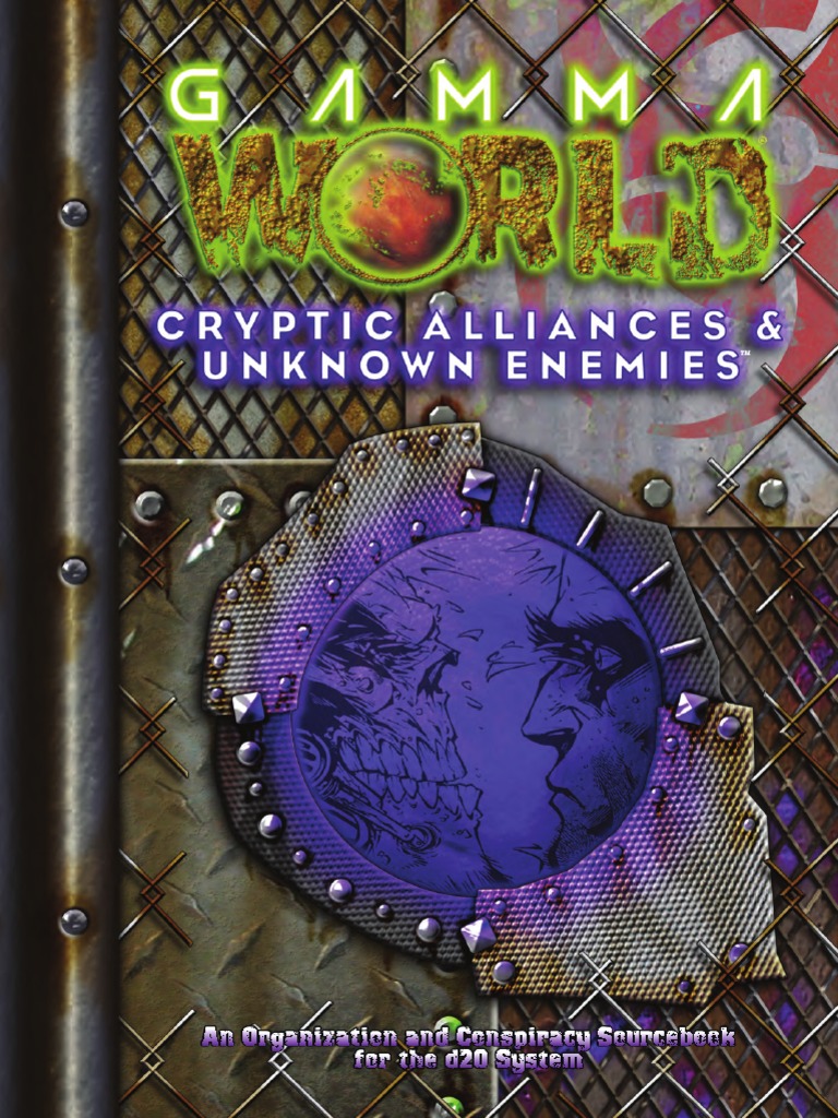 WW17254 Gamma World - Cryptic Alliances and Unknown Enemies | PDF | D20 ...