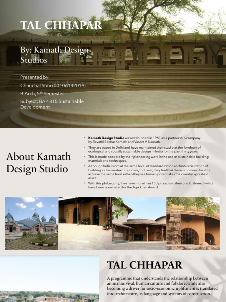 Tal Chhapar: By: Kamath Design Studios | PDF | Roof