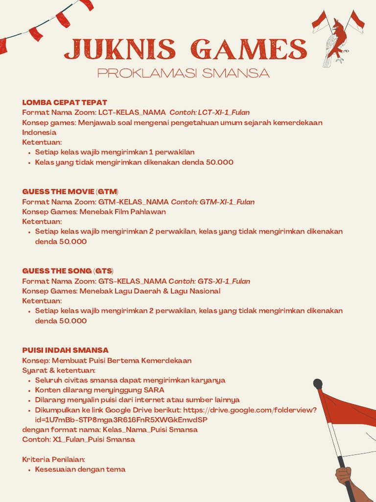 Juknis Games Hut Ri | PDF