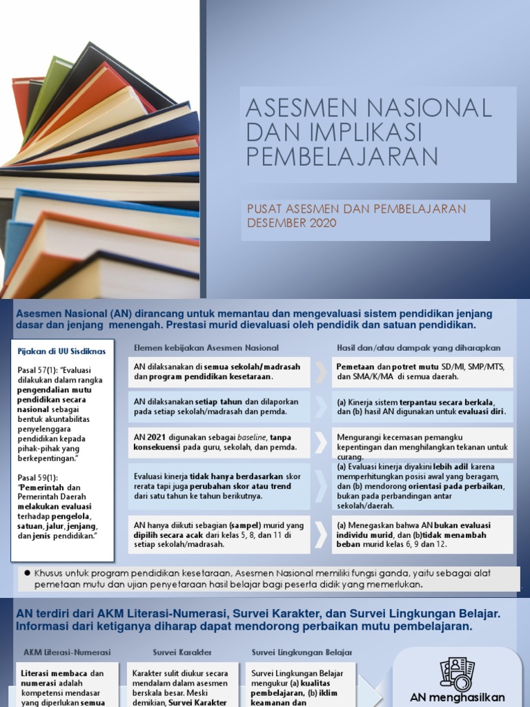Asesmen Nasional (Mira-Pusmenjar) | PDF | Karier & Perkembangan