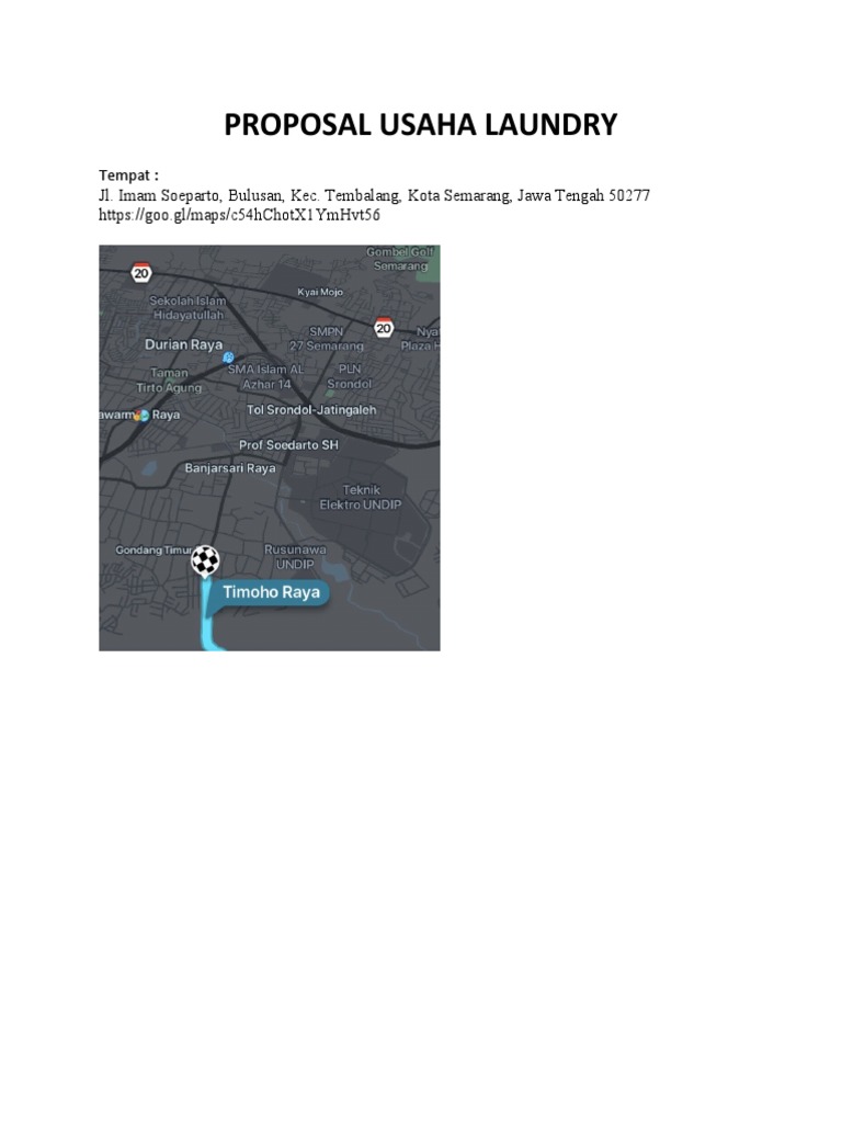 Proposal Laundry | PDF