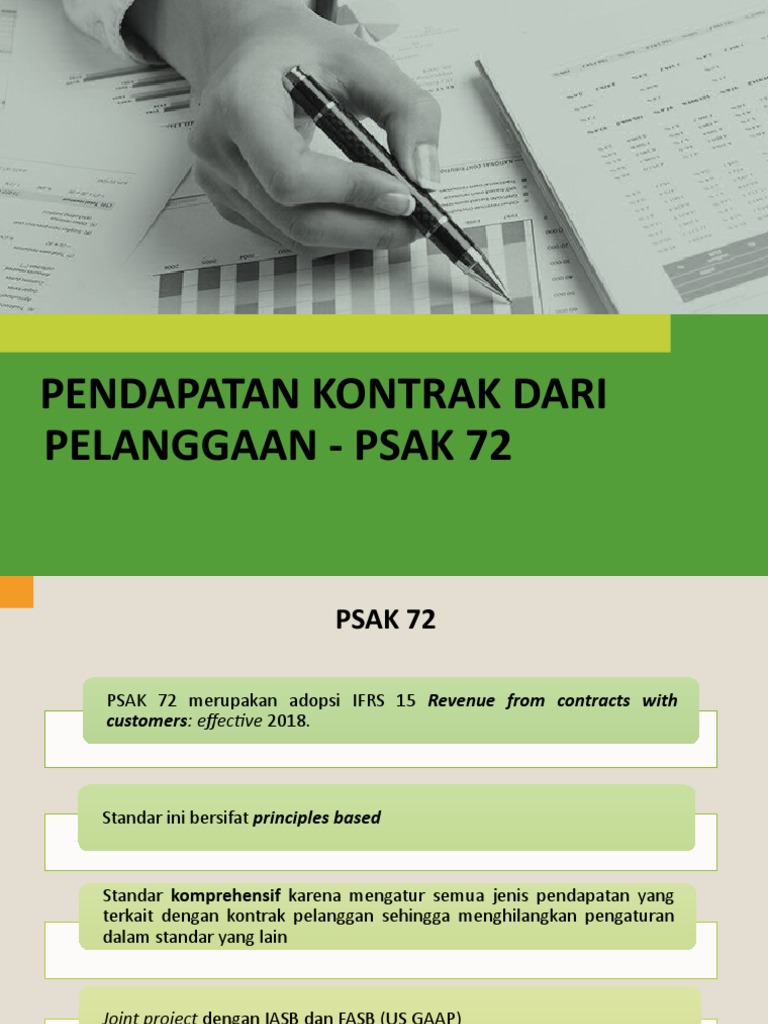 PSAK 72 Pendapatan Kontrak Pelanggan 19082019 | PDF