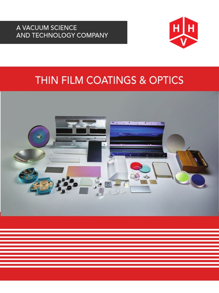 HHV: Thin Film Coatings & Optics Solutions | PDF | Optical Filter | Mirror