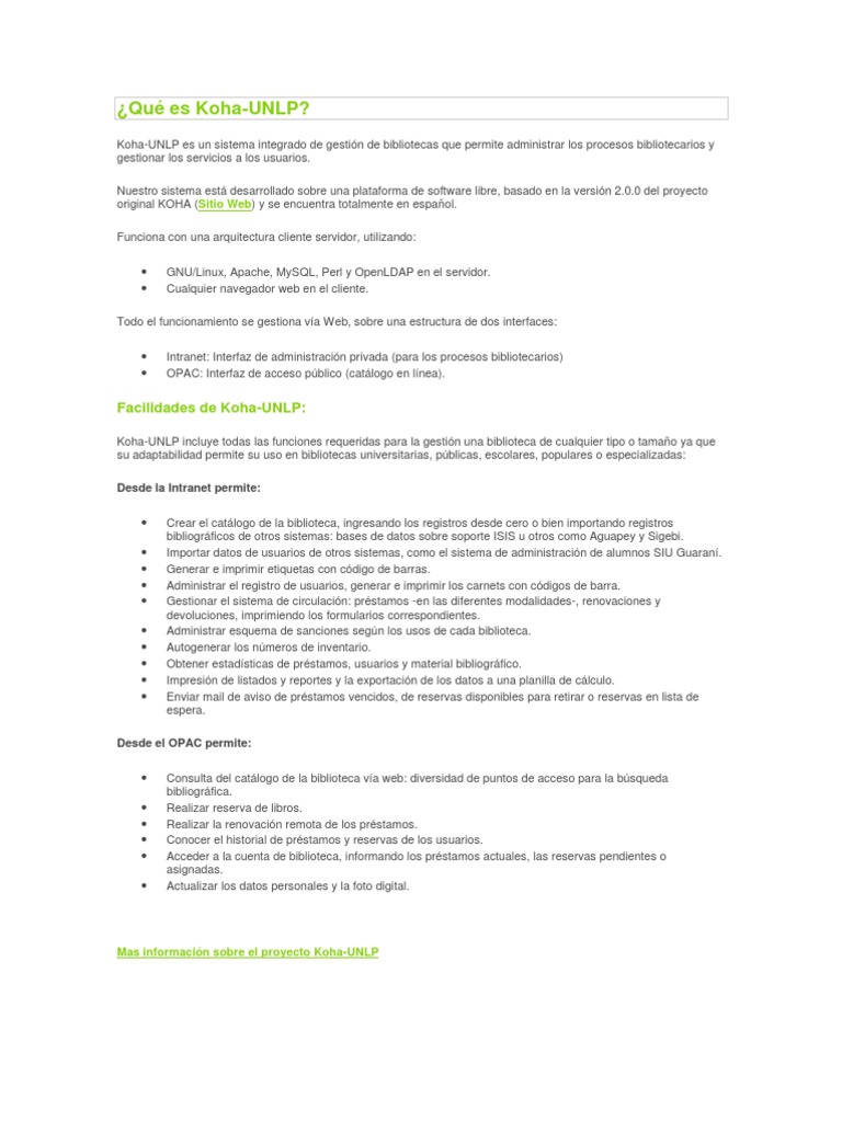 Koha Tutorial Pdf Distribución De Linux Microsoft Windows
