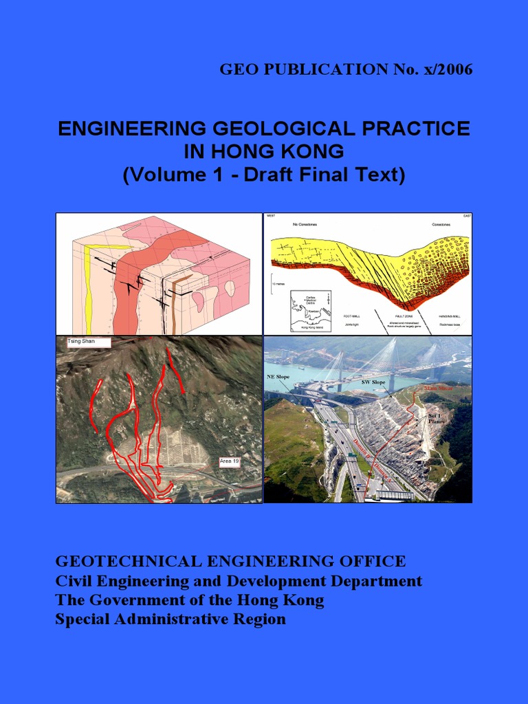 Engineering Geological Practice in Hong Kong Vol1 | PDF | Geology | Geotechnical Engineering