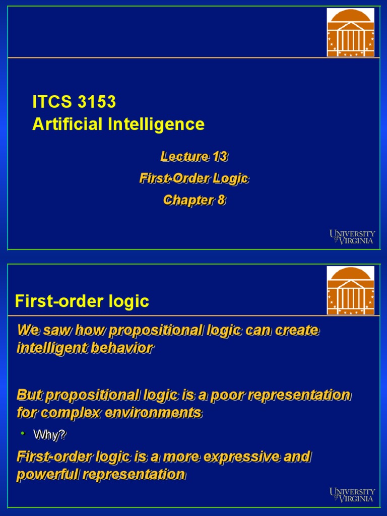 First Order Logic Pdf First Order Logic Interpretation Logic