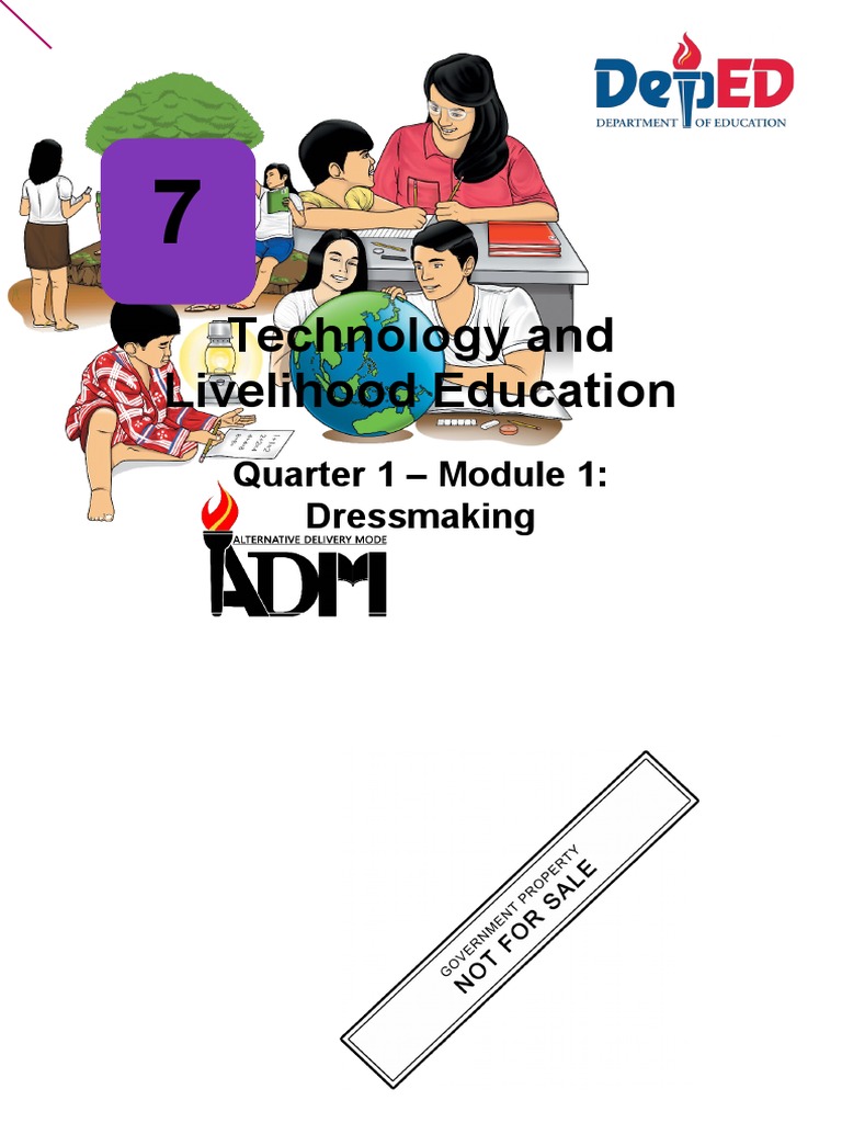 Tle Adm. Dressmaking Module Grade 7 | PDF | Sewing | Sewing Machine