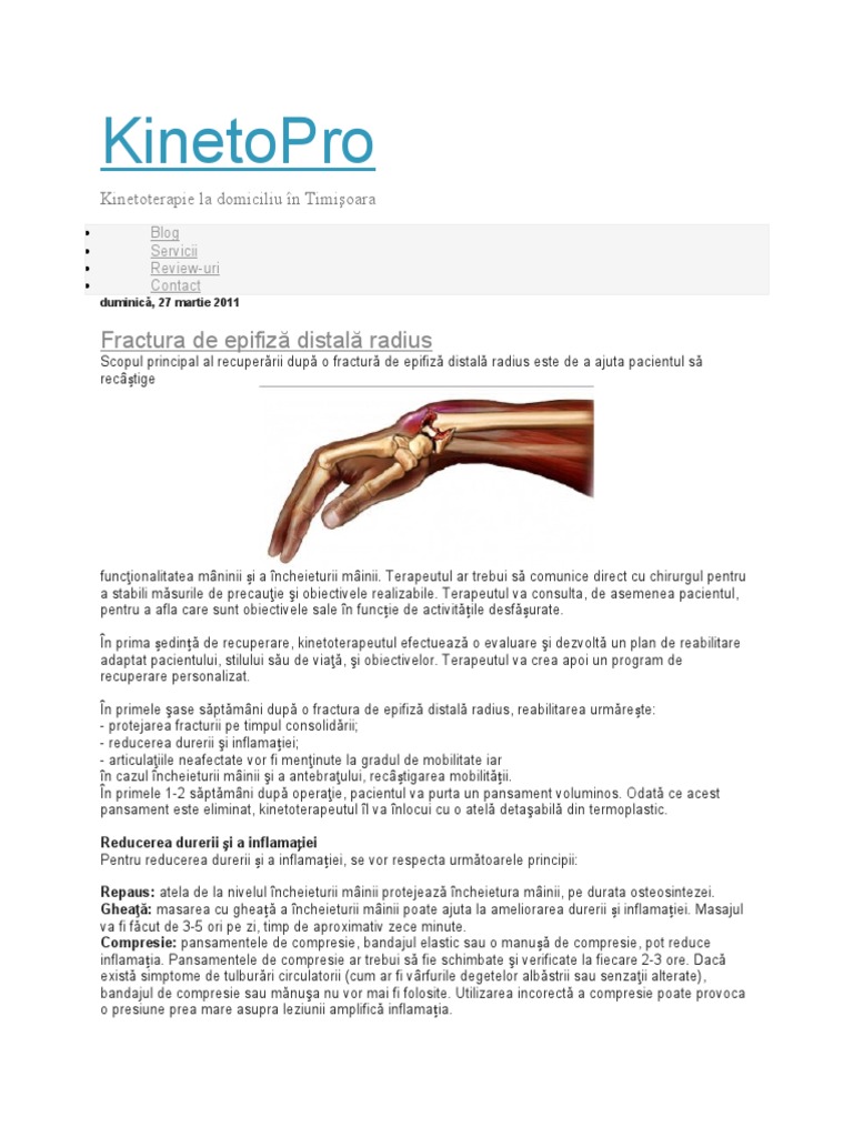 Fractura de Epifiza Distala Radius | PDF