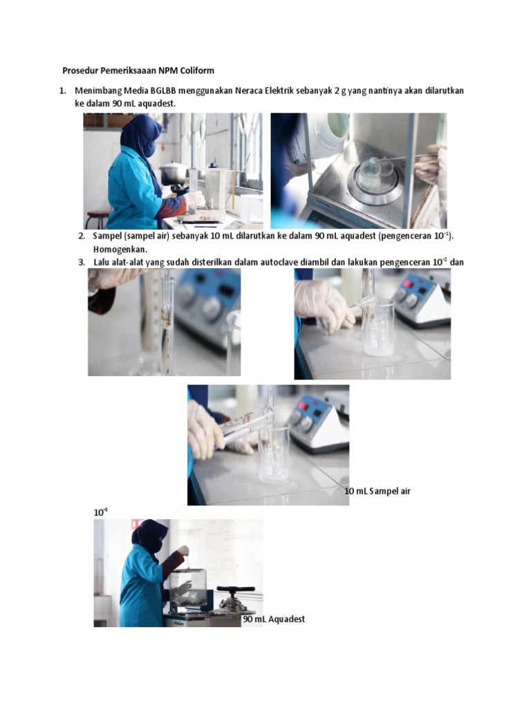 Prosedur Uji Coliform dan E. coli | PDF | Seni | Kesehatan Holistik