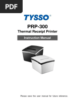80mm Thermal Receipt Printer Manual | PDF | Printer (Computing ...