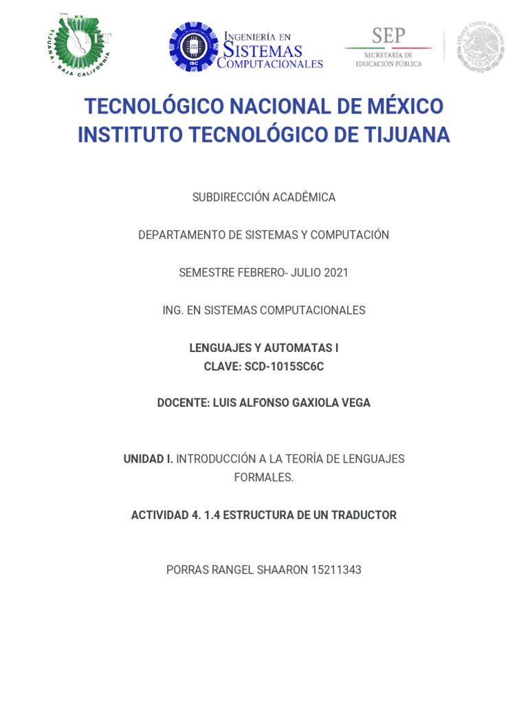 Estructura y Fases de un Traductor | PDF