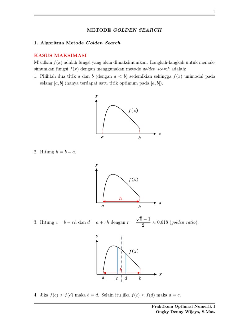 Metode Golden Search | PDF