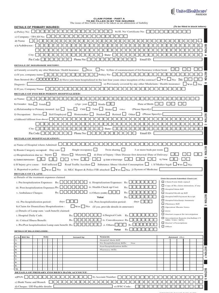 State: Pin Code: Phone No: Email ID:: Date | PDF | Insurance | Receipt