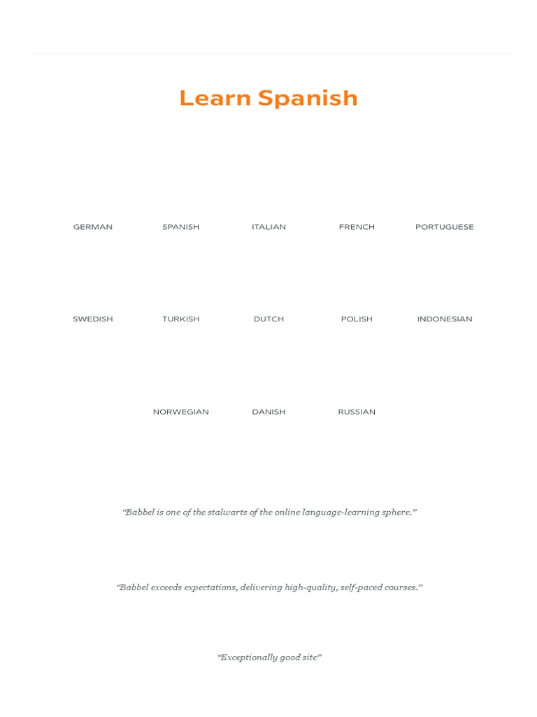 Learn Spanish Part 1 | PDF | Spanish Language | Latin America