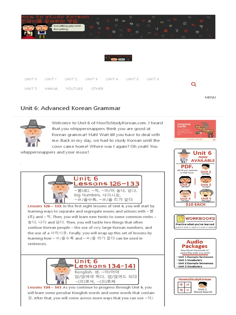 Advanced Korean Grammar | PDF