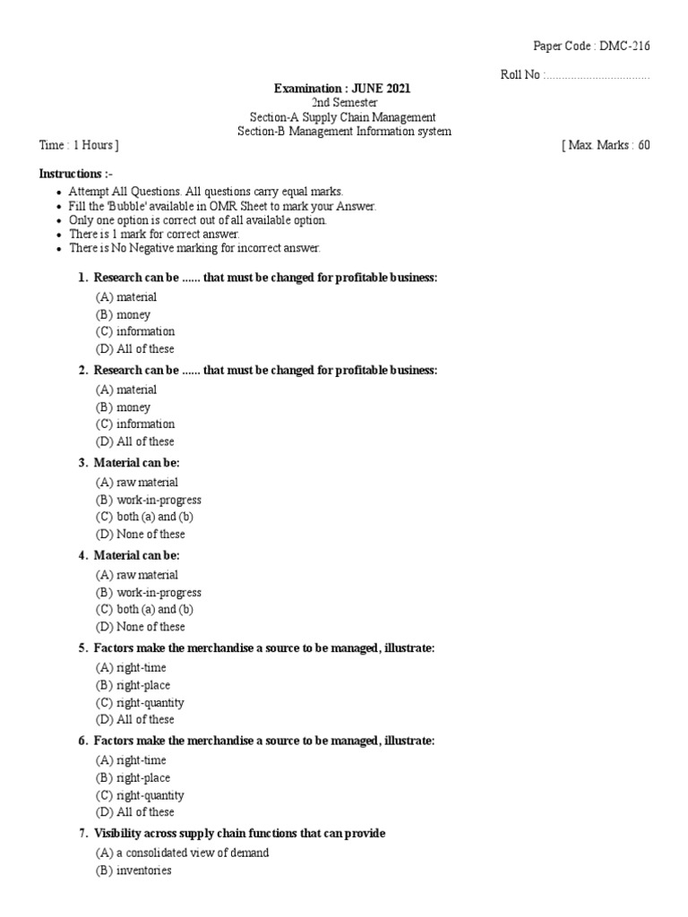 DMC 216 | PDF | Supply Chain | Logistics