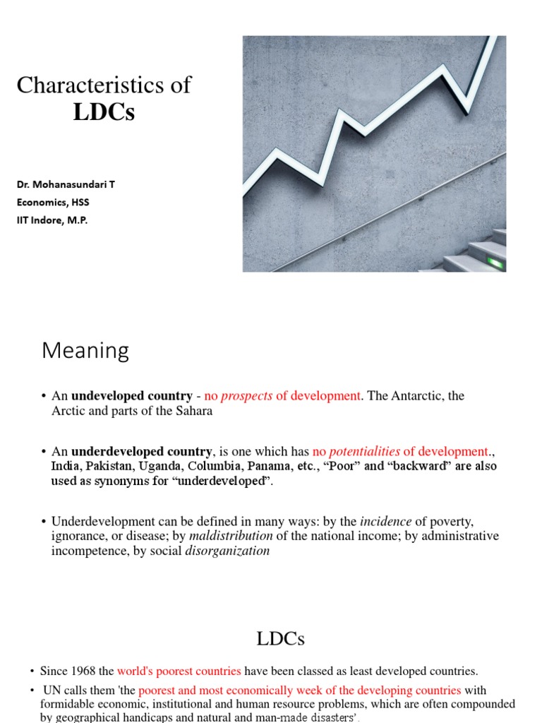 Lec 2 - Characteristics of LDC | PDF | Economics | Economies