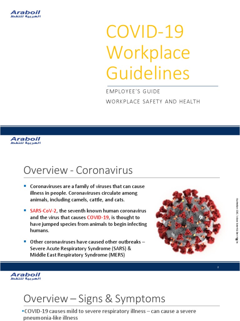 COVID-19 Workplace Guidelines: Employee'S Guide Workplace Safety and ...