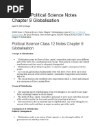 12 Political Science - Globalisation - Notes | PDF | Globalization ...