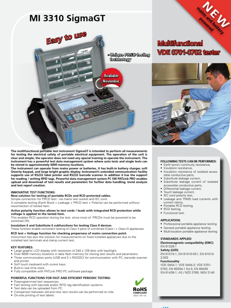 The Multifunctional Portable Test Instrument for Comprehensive ...