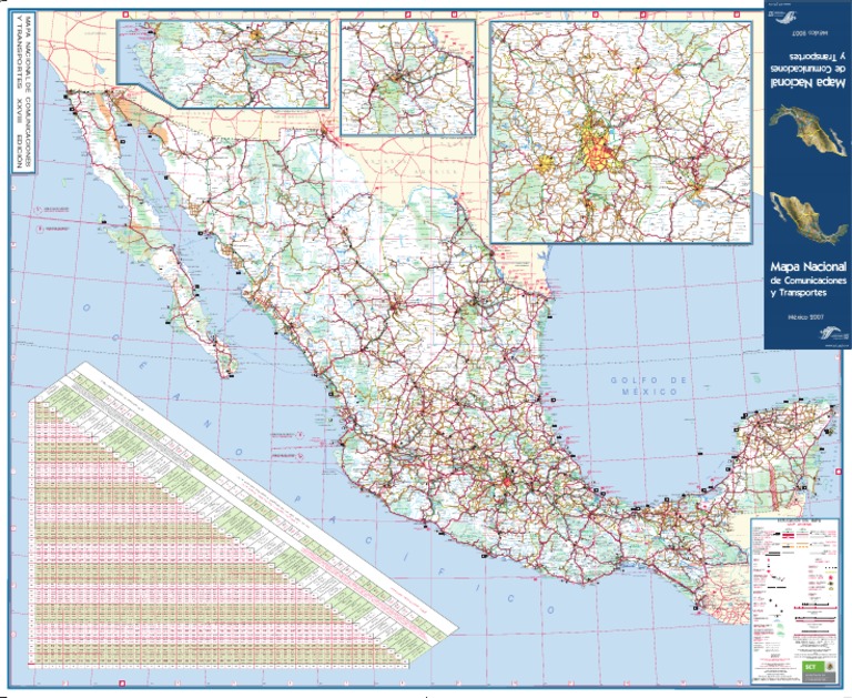 Mapa de La Republica Mexicana SCT | PDF