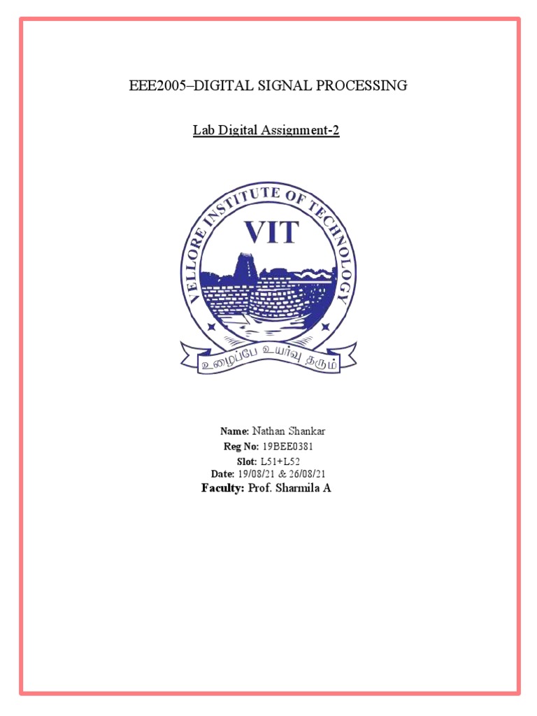 Dsp Lab2 Pdf Theoretical Computer Science Signal Processing