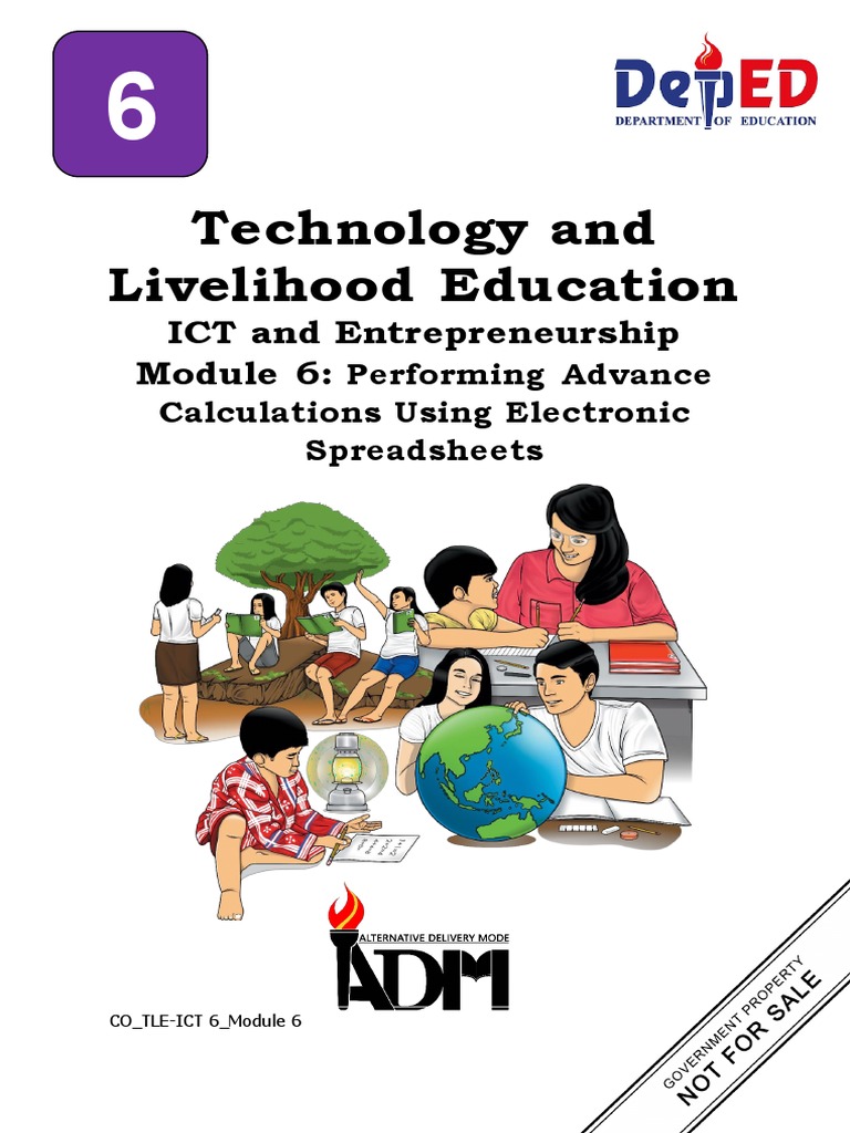 TLE-ICT6 - Mod6 - Performing Advance Calculations Using Electronic Spreadsheets | PDF ...
