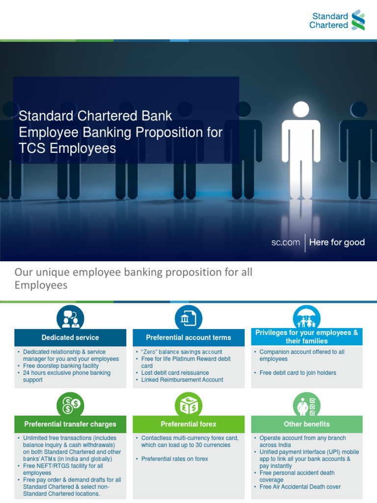 Standard Chartered Bank Employee Banking Proposition For TCS Employees ...