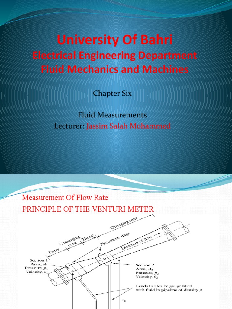 Chapter .6 Fluid Mearsurement | PDF | Flow Measurement | Fluid Dynamics
