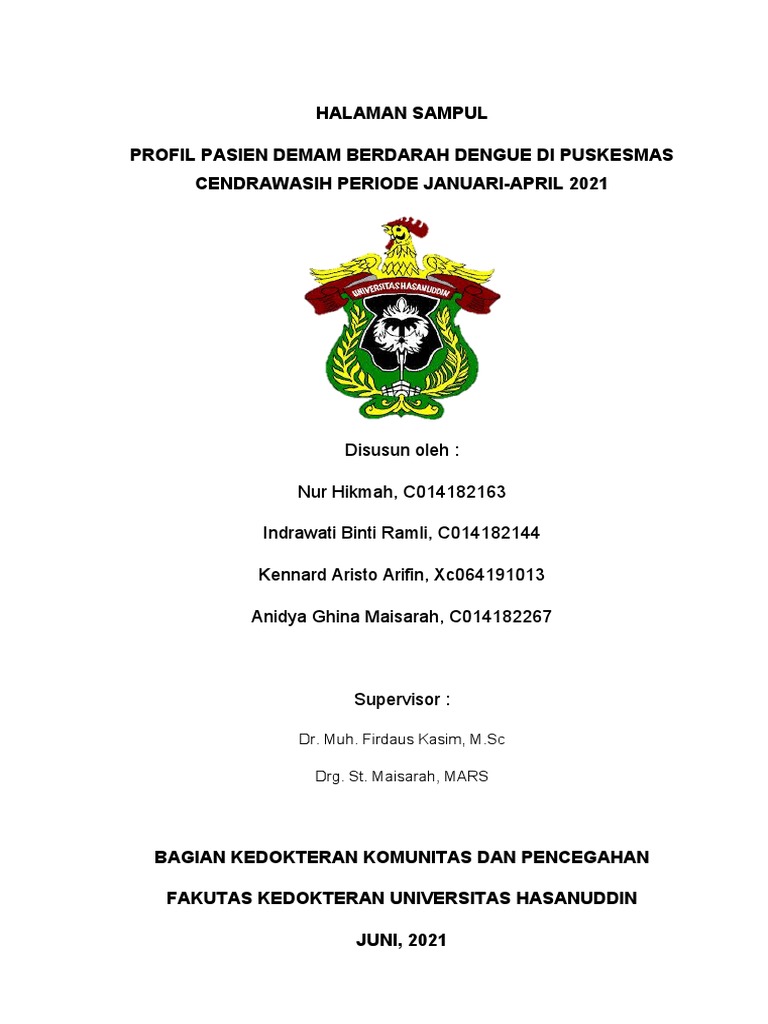 Profil DBD Puskesmas Cendrawasih 2021 | PDF