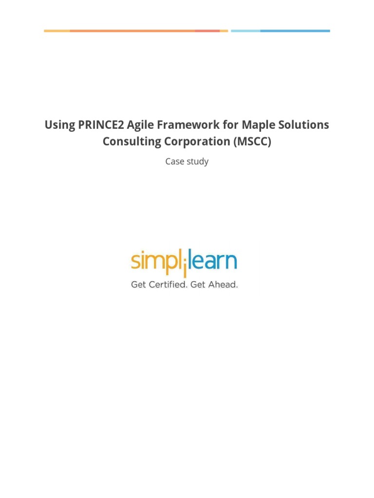 Case Study - Maple Solutions Consulting Corporation | PDF | Agile ...