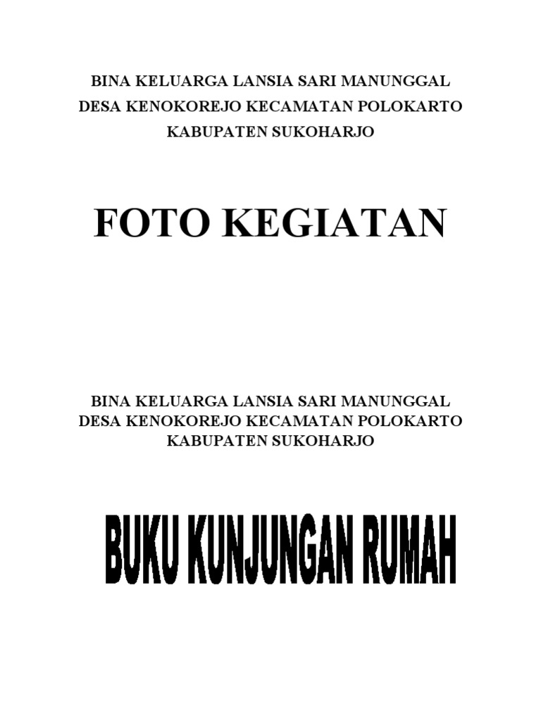 Buku Adm BKL | PDF
