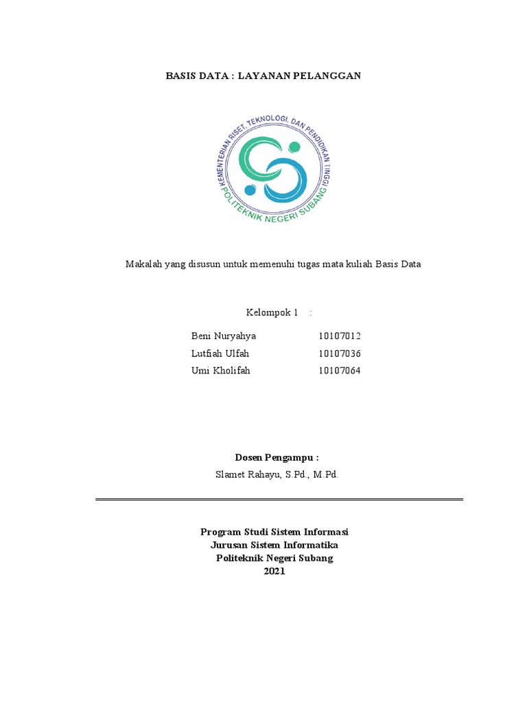 BASIS DATA Kelompok | PDF