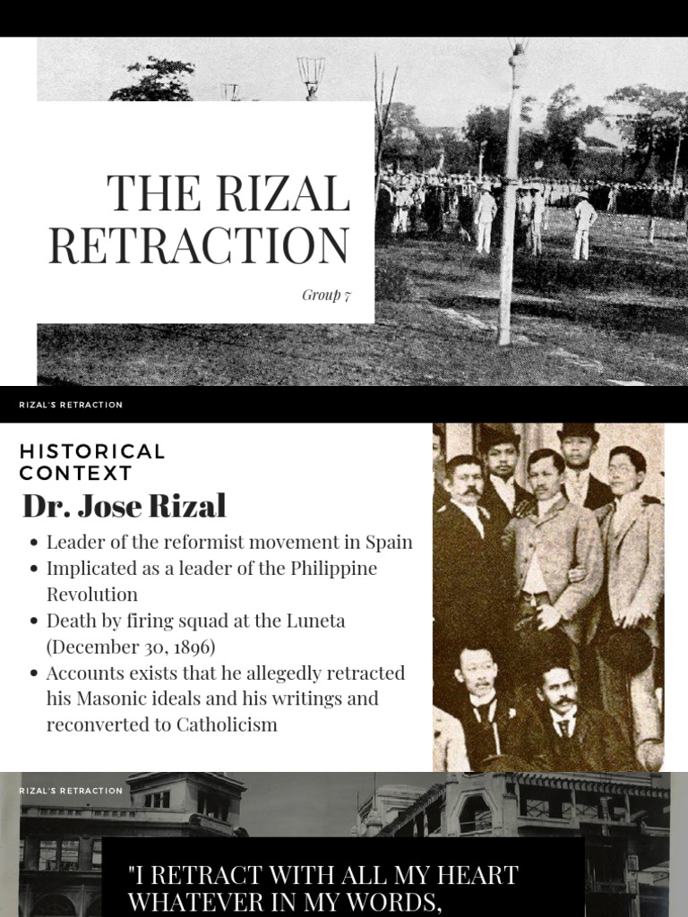 The Rizal Retraction | PDF