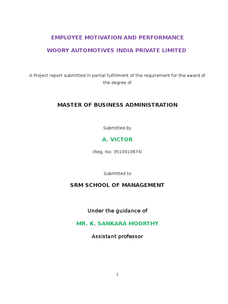 Employee Motivation and Performance | PDF | Motivation | Motivational