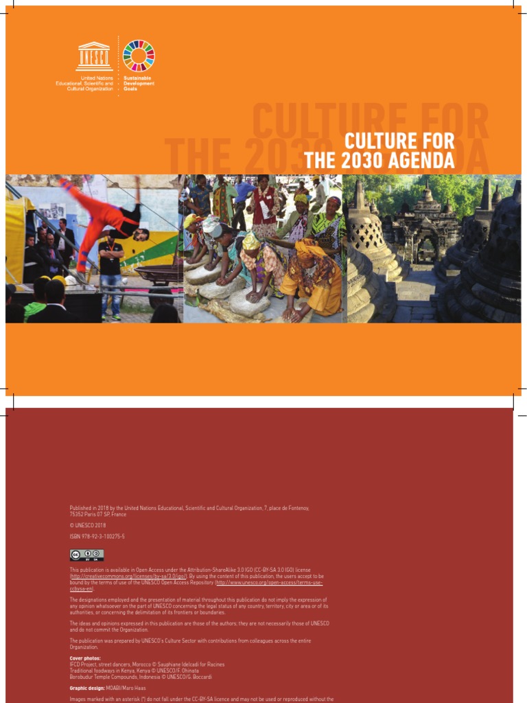 Brochure UNESCO Culture SDGs EN2 | PDF | Cultural Heritage | Sustainability
