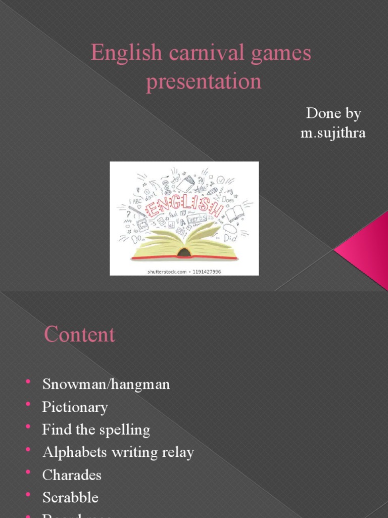 English Carnival Games | PDF | Cognition | Linguistics
