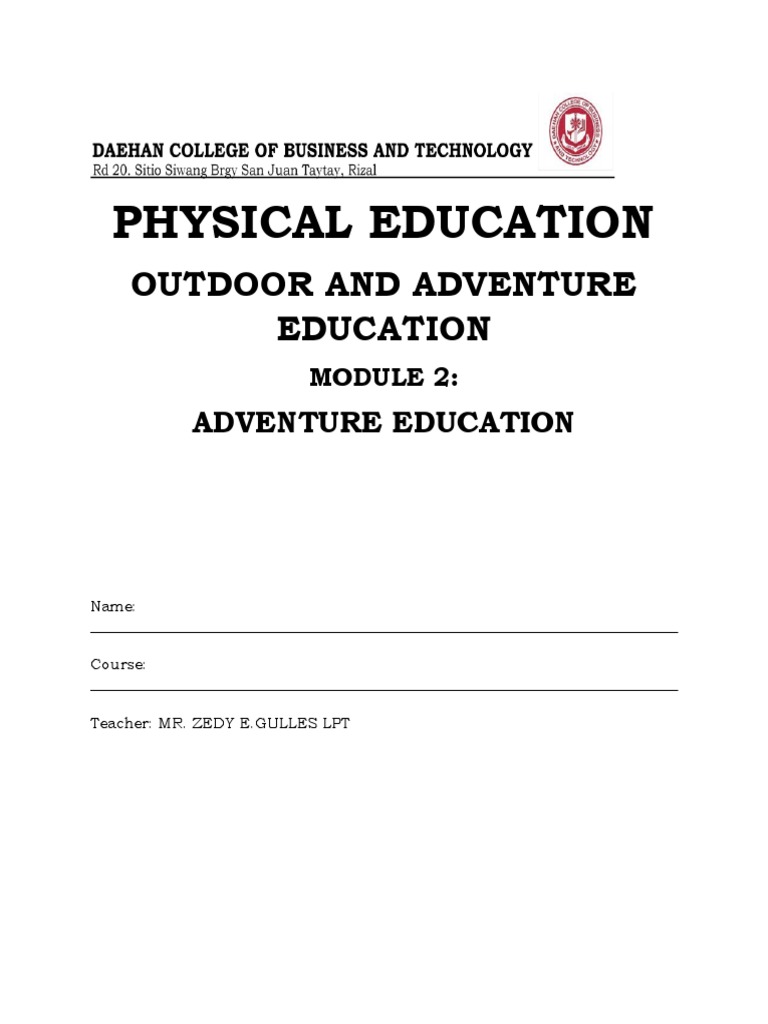 Foundations of Adventure Education | PDF | Learning Styles | Cognition