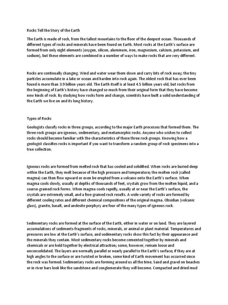 Collecting Rocks | PDF | Rock (Geology) | Magma