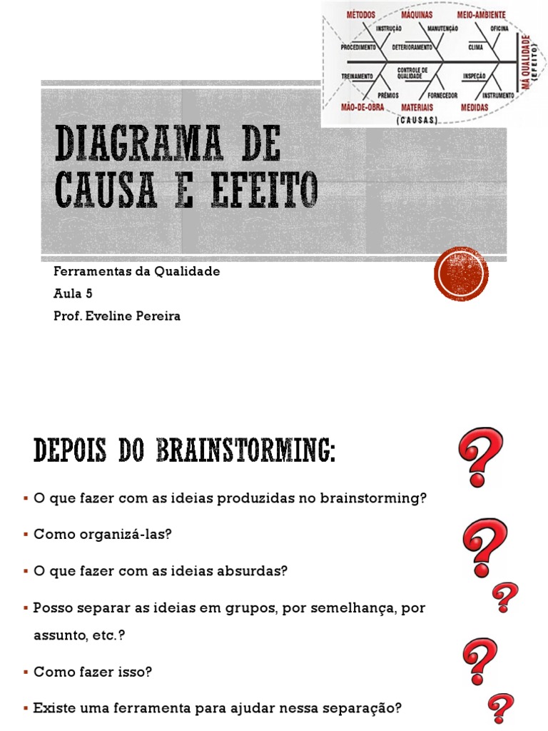 Diagrama de Causa e Efeito | PDF