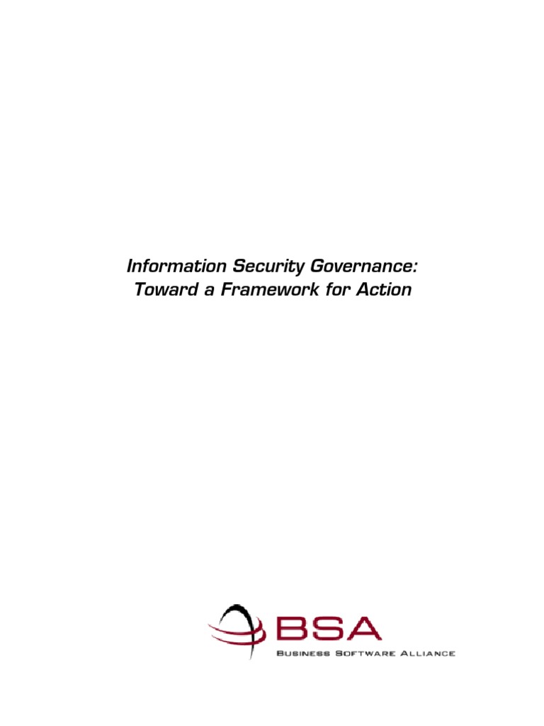 Information Security Governance | PDF | Information Security | Governance
