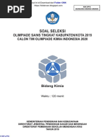 Soal KSM Kimia 2023 KabKota | PDF