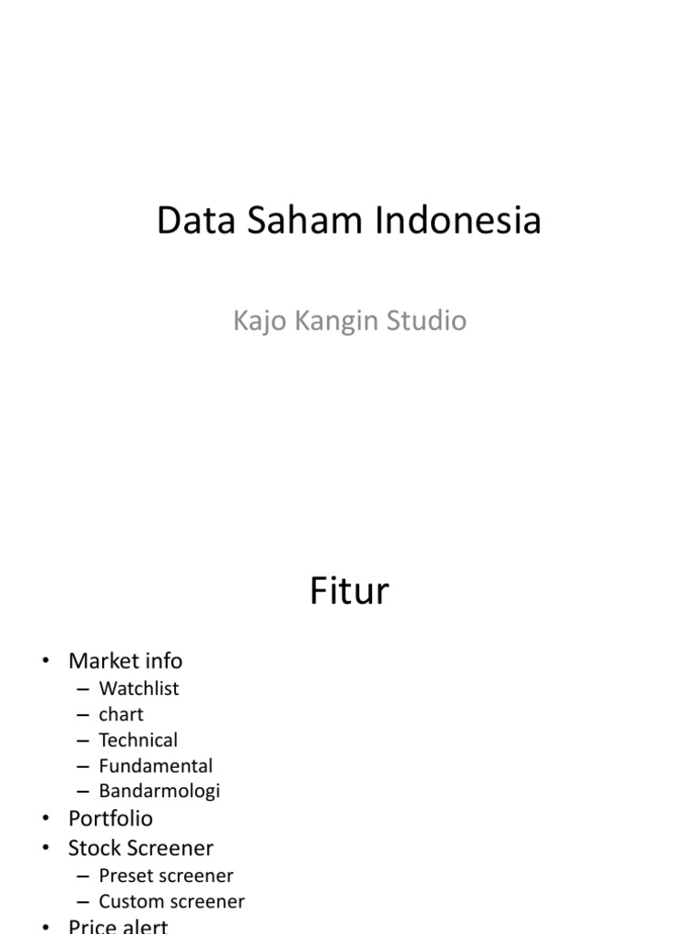 Data Saham Indonesia | PDF
