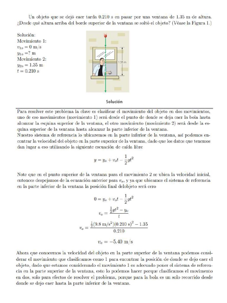 Objeto Cayendo Por Ventana | PDF