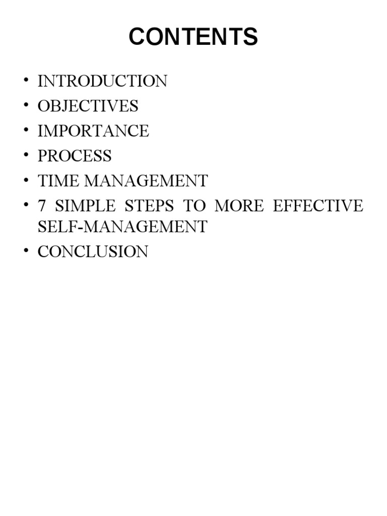 Introduction - Objectives - Importance - Process - Time Management - 7 ...