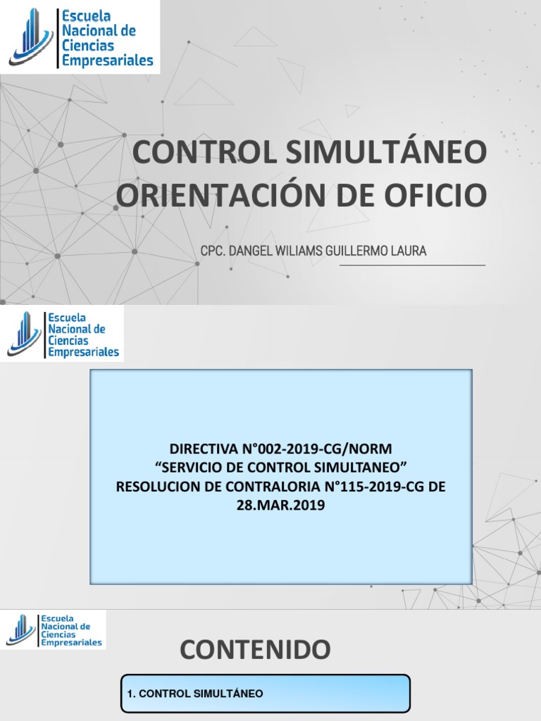 Control Simultaneo - Orientacion de Oficio Modulo II | PDF | Planificación | Evaluación