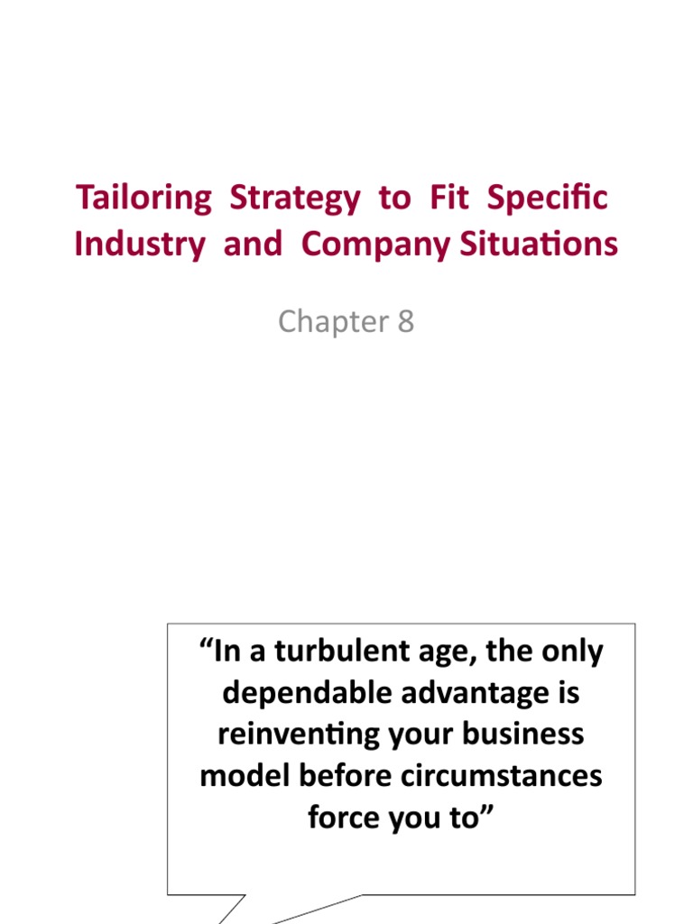 Tailoring Strategies for Industry Success | PDF | Strategic Management ...