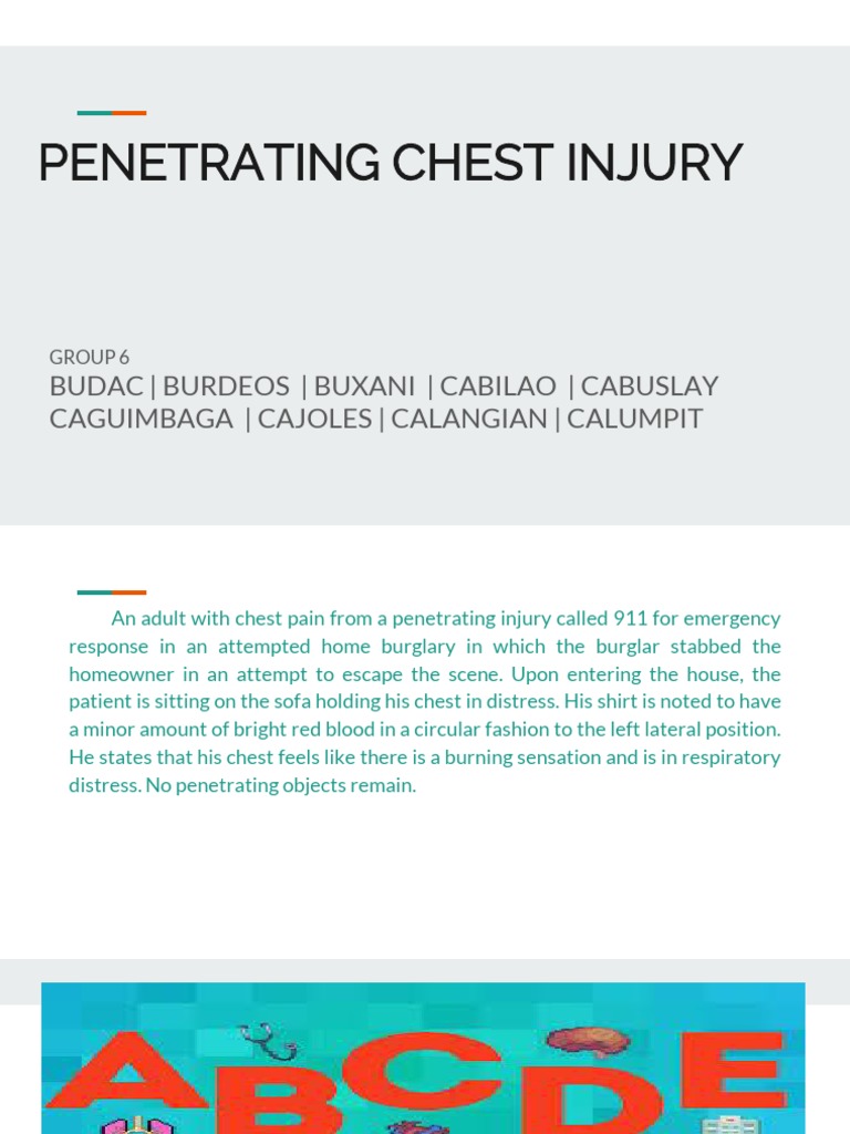 Sample Penetrating Trauma Case | PDF | Thorax | Heart