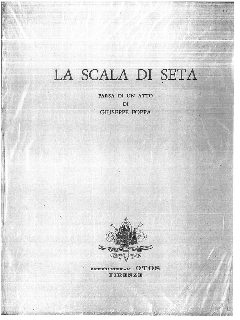 La Scala Di Seta, Vocal Score | PDF
