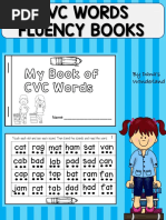 CVC Fluency Sentences Read and Color Short U Words Worksheet ...